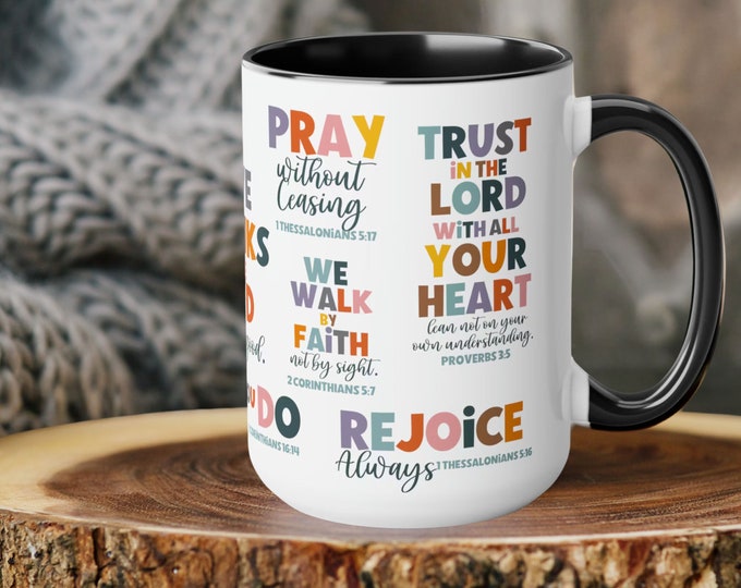 Christian Campfire Coffee Mug / Christian Coffee Mug / Bible Verse Mug ...