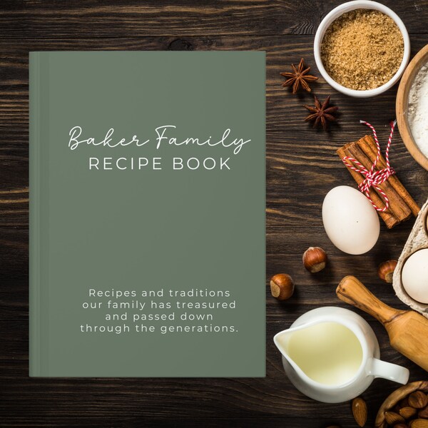 Family Recipe Book - Etsy