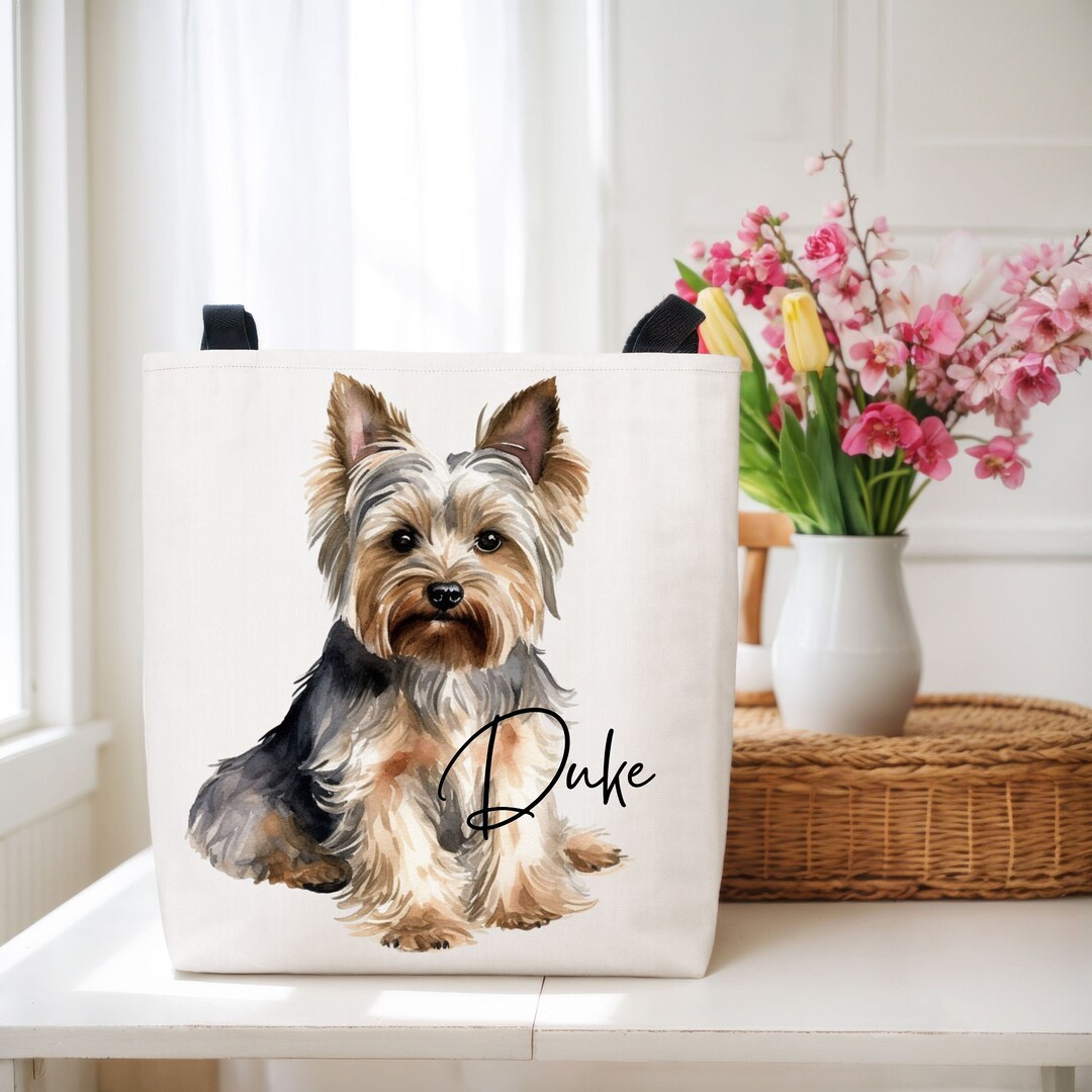 Personalized Dog Bag Yorkshire Terrier Gift for Dog Mom Gift for Dog ...