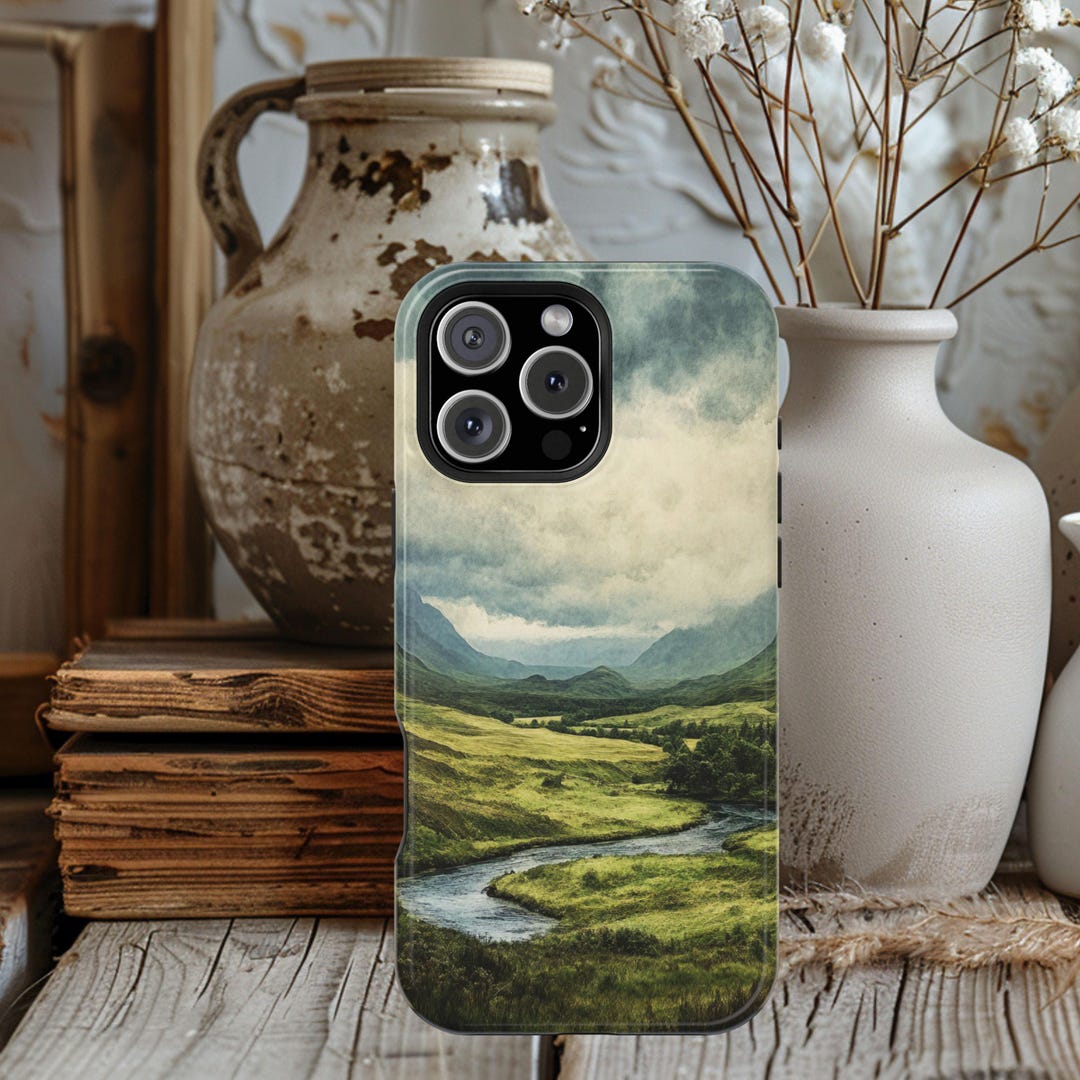 Magnetic Tough Mountain Phone Case - Scottish Highlands Landscape ...