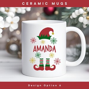 Personalized Elf Mug, Custom Christmas Mug, Holiday Gift Mug, Secret ...