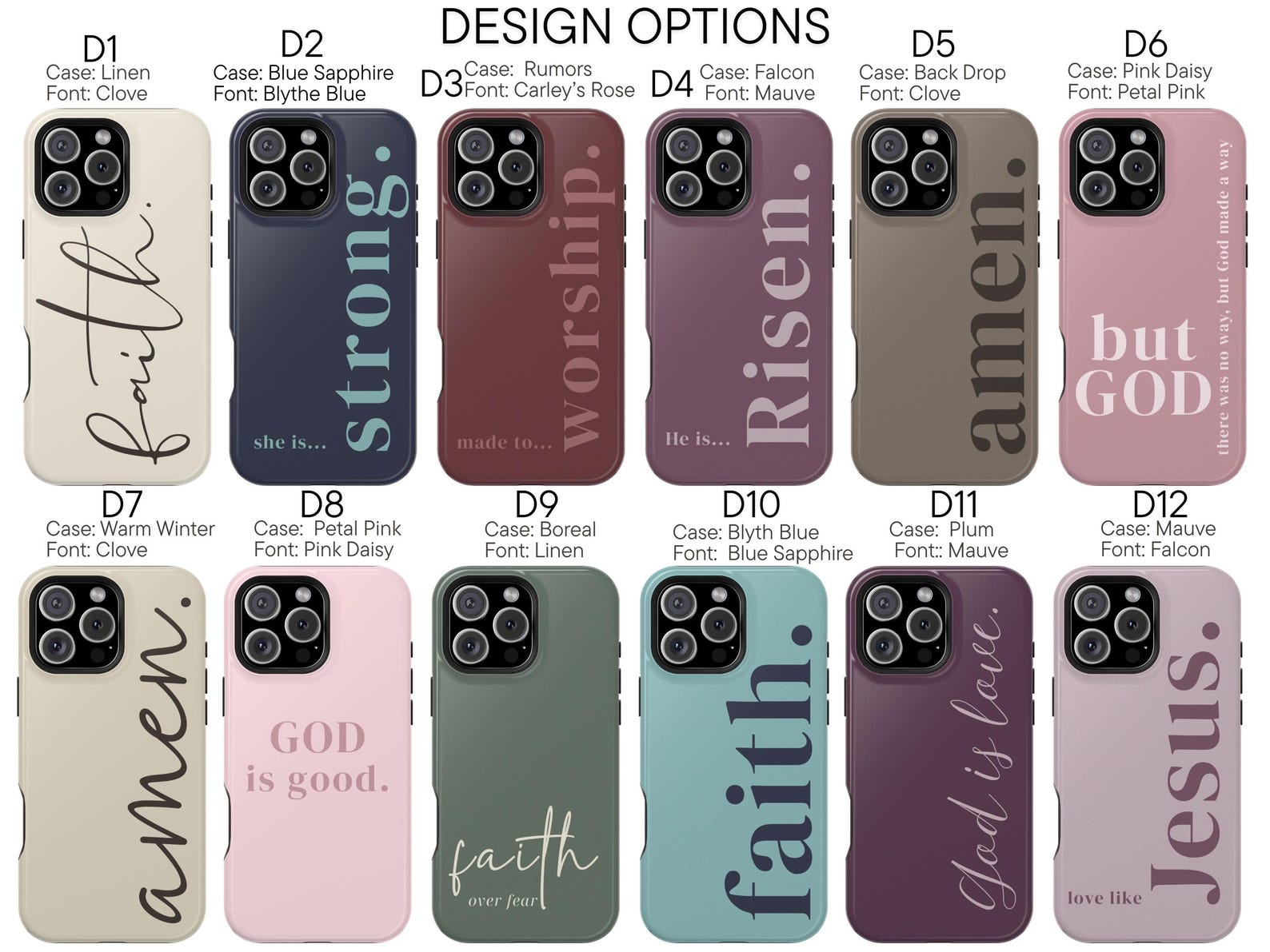 Christian Phone Case Bible Verse Gift for Her, Custom Religious Magsafe ...