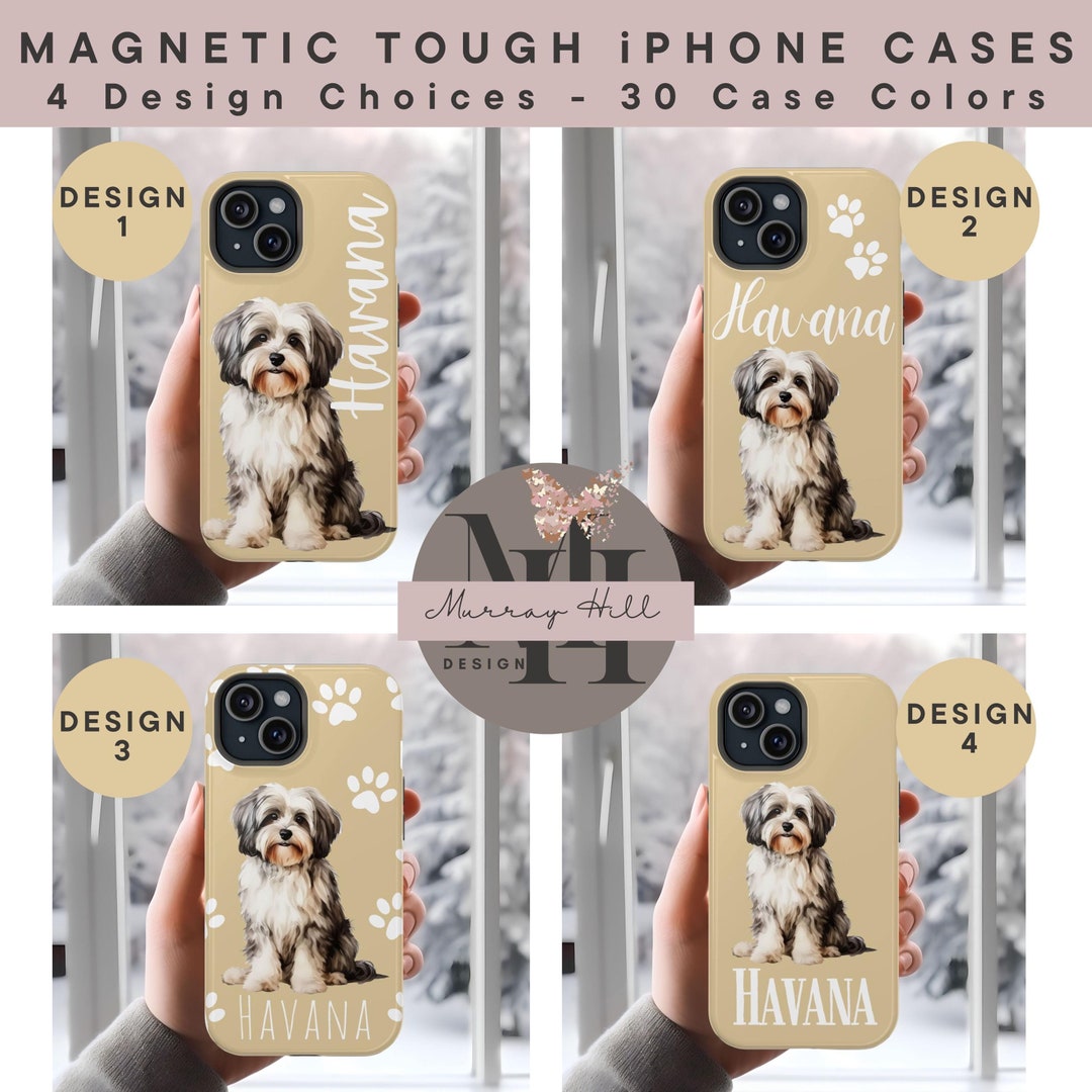Personalized Dog Magnetic Tough Phone Case - Custom Pet Gift Phone Case ...