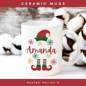 Personalized Elf Mug, Custom Christmas Mug, Holiday Gift Mug, Secret ...