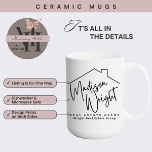 Custom Real Estate Mug for Open House- Closing Gift for Listing Agent ...