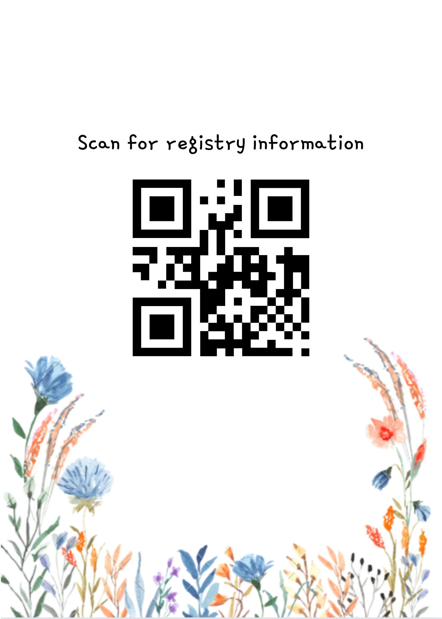 EDITABLE Wildflower Invitation Template - Etsy