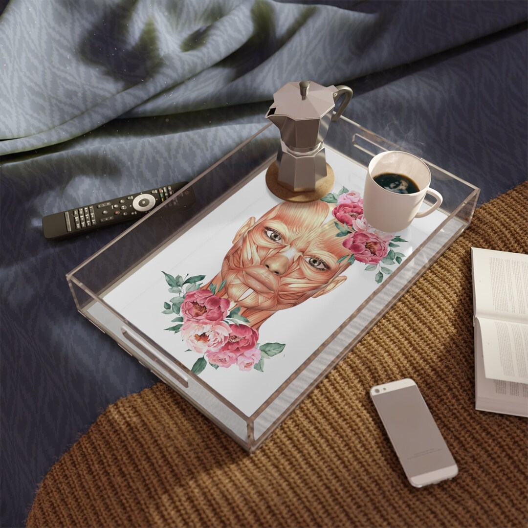 Aesthetic Injector Acrylic Serving Tray | Facial Muscles Anatomy ...