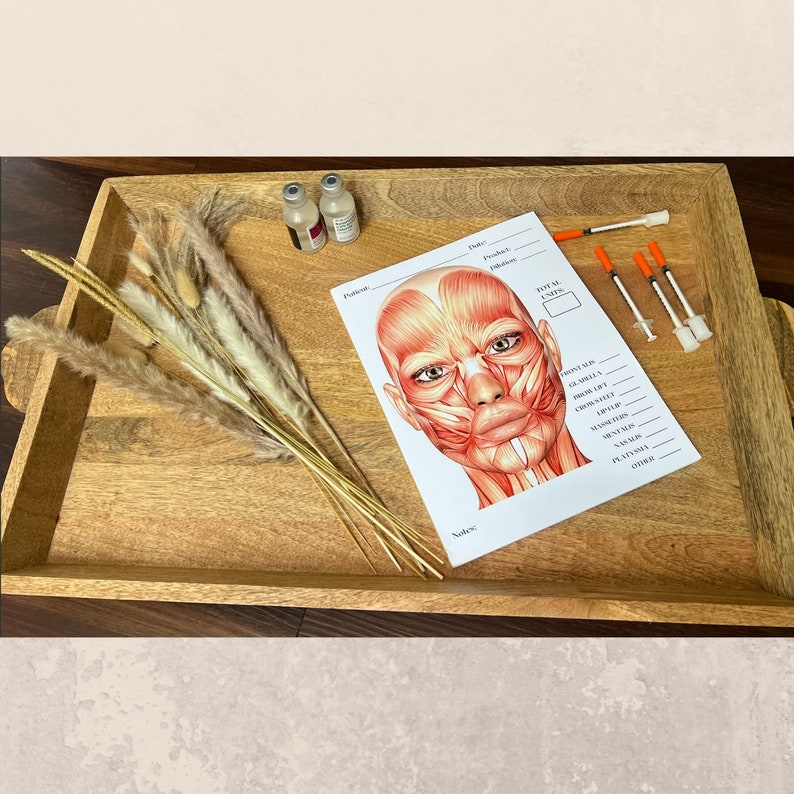 Aesthetic Injector Treatment Template Notepad Easy Tear-away Notebook ...