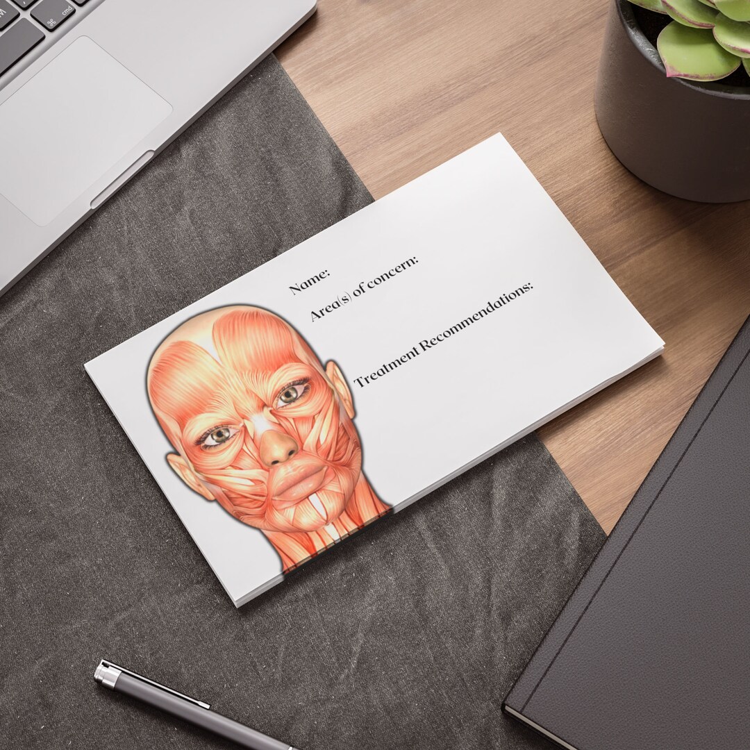 Aesthetic Injector Treatment Template Post-it® Note Pads Skin ...