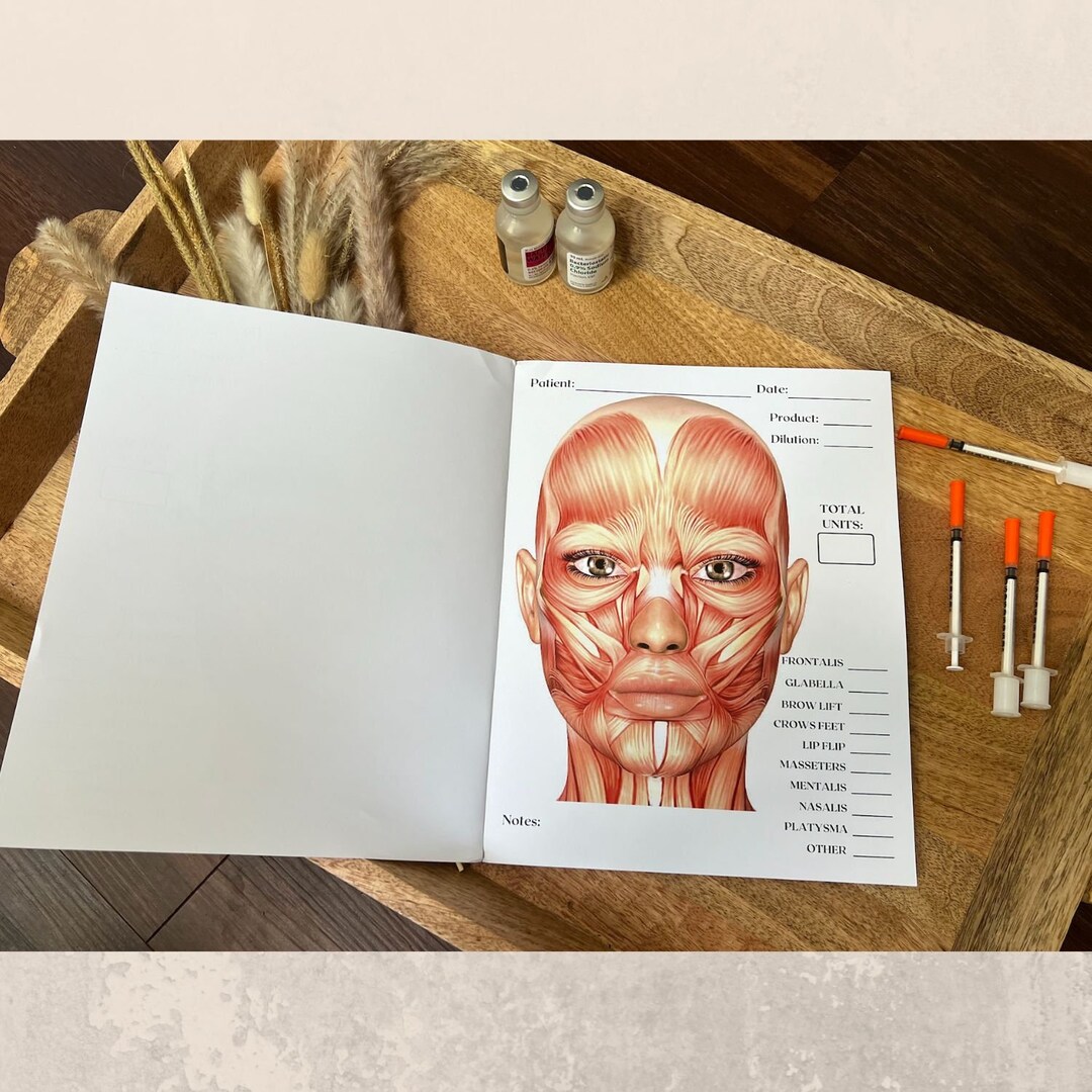 Aesthetic Injector Treatment Template Notepad Easy Tear-away Notebook ...