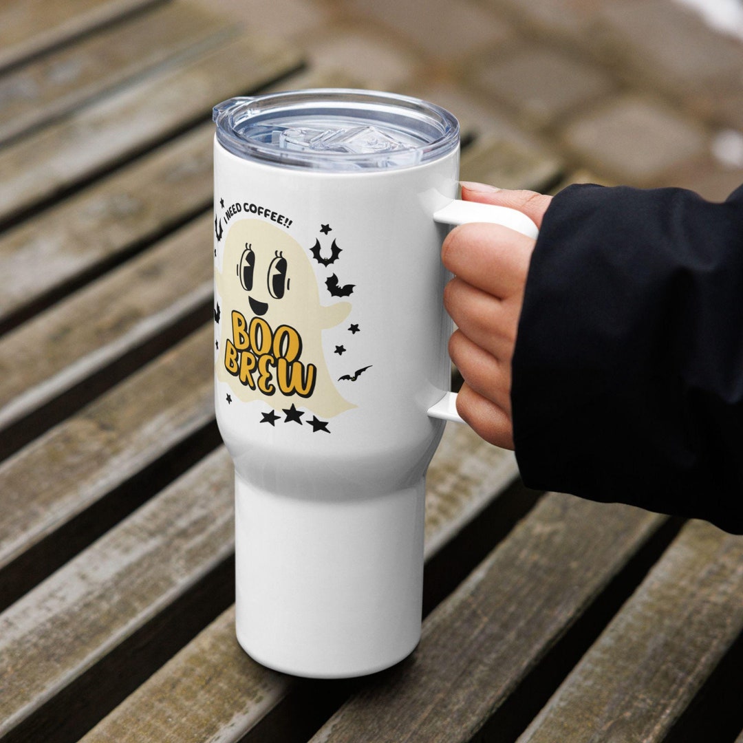 Halloween Thermos I Need Coffee, Personalized Boo Brew Thermos for ...