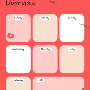 Weekly and Daily Planner- Printable and Easy to Use - Etsy