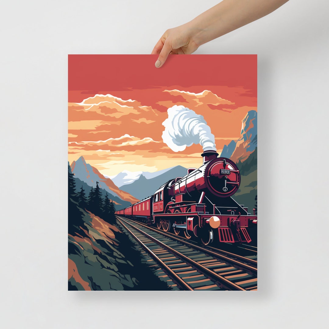 The Hogwarts Express Harry Potter Inspired Poster - Etsy
