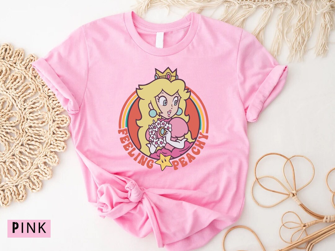Super Mario Feeling Peachy Shirt,super Mario Princess Peach Shirt ...