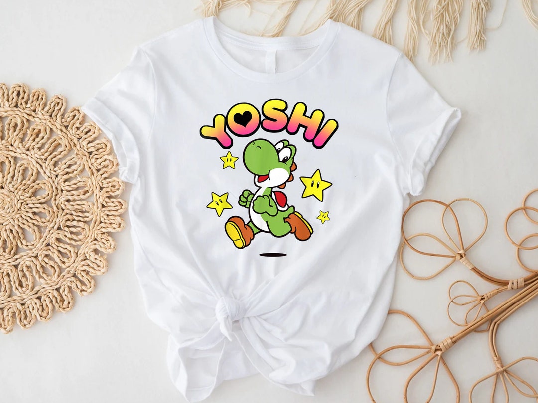 Super Running Yoshi Shirt,yoshi Star Shirt,nintendo World Shirt,super ...