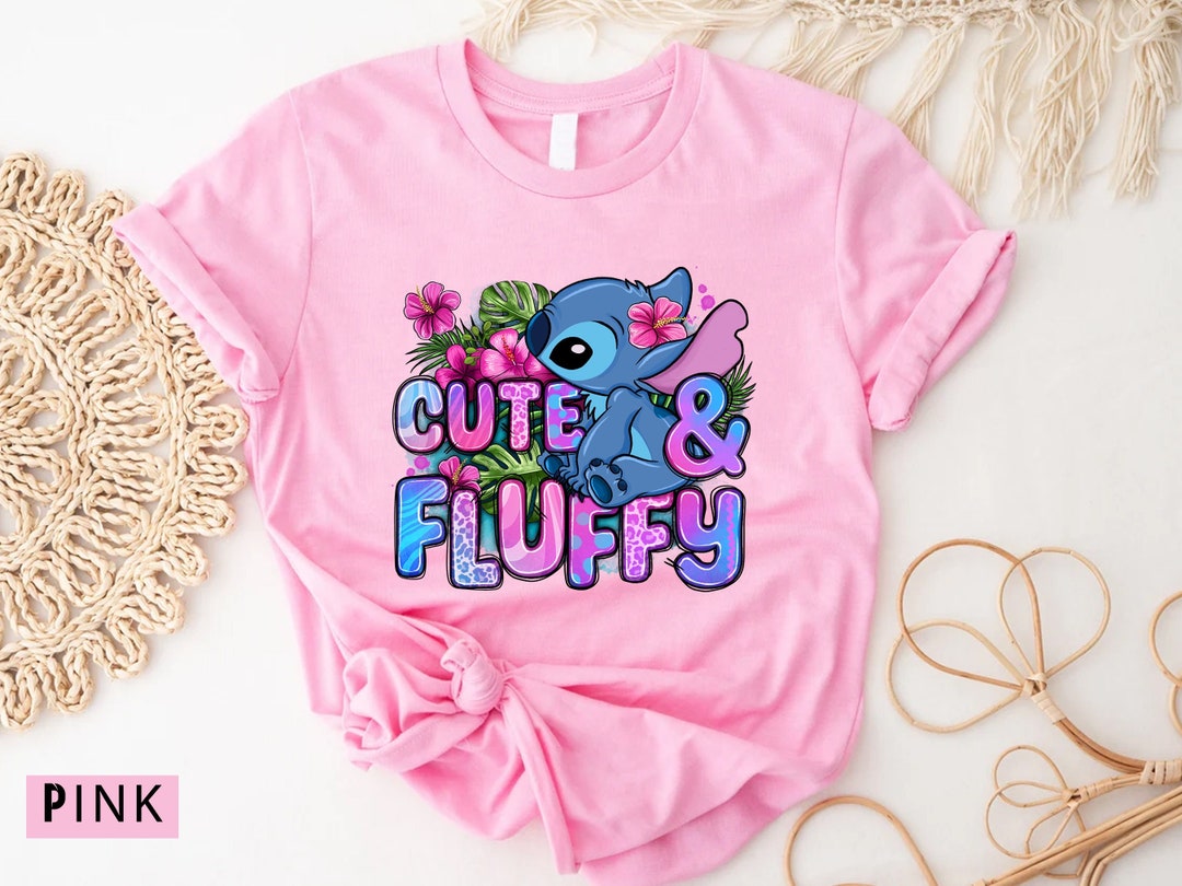 Cute & Fluffy Stitch Shirt,lilo and Stitch Shirt,stitch Ohana Shirt ...