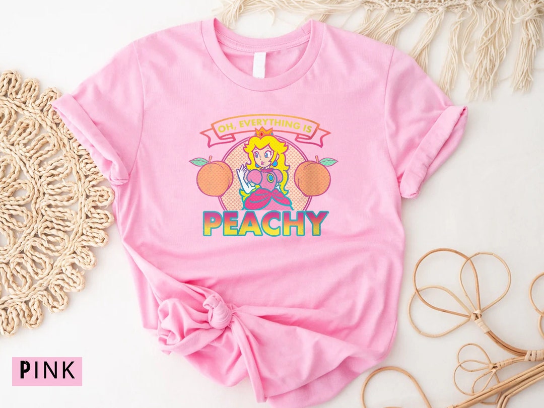 Princess Peach Everything is Ok Shirt,princess Peach Lovely Shirt ...
