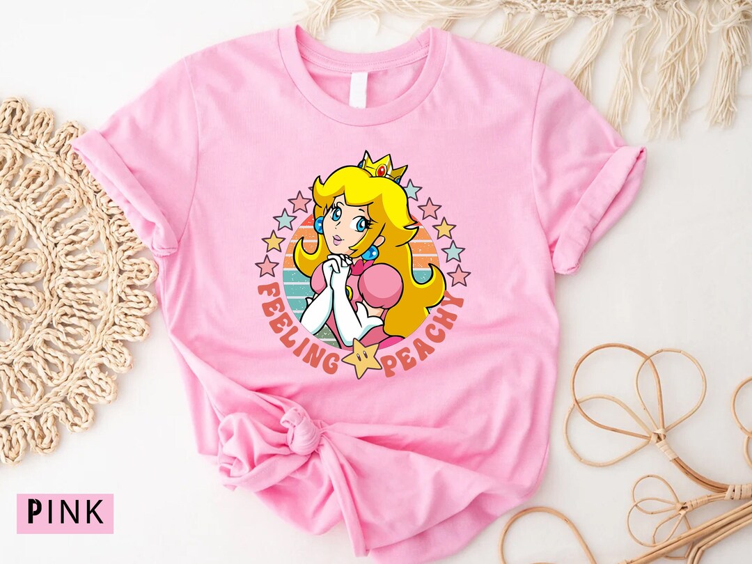 Mario Princess Peach Shirt,retro Princess Feeling Peach Shirt,pink ...