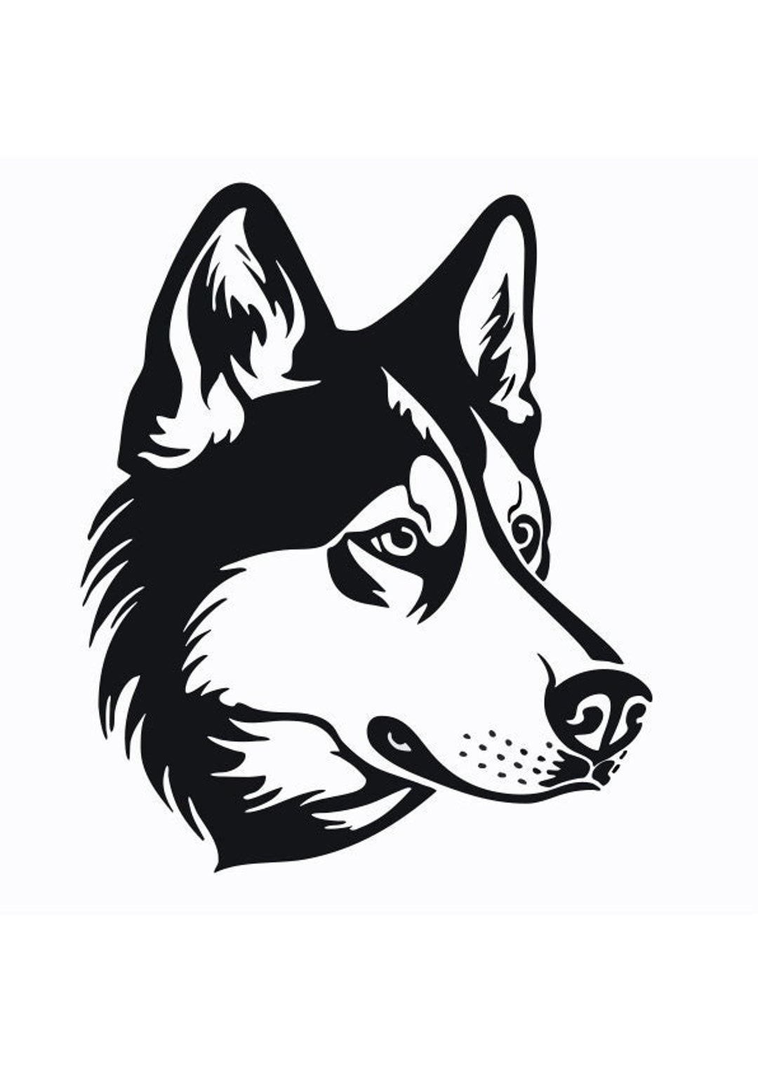 Husky Head Vector Svg, Png, Jpeg, Ai, Pdf. - Etsy