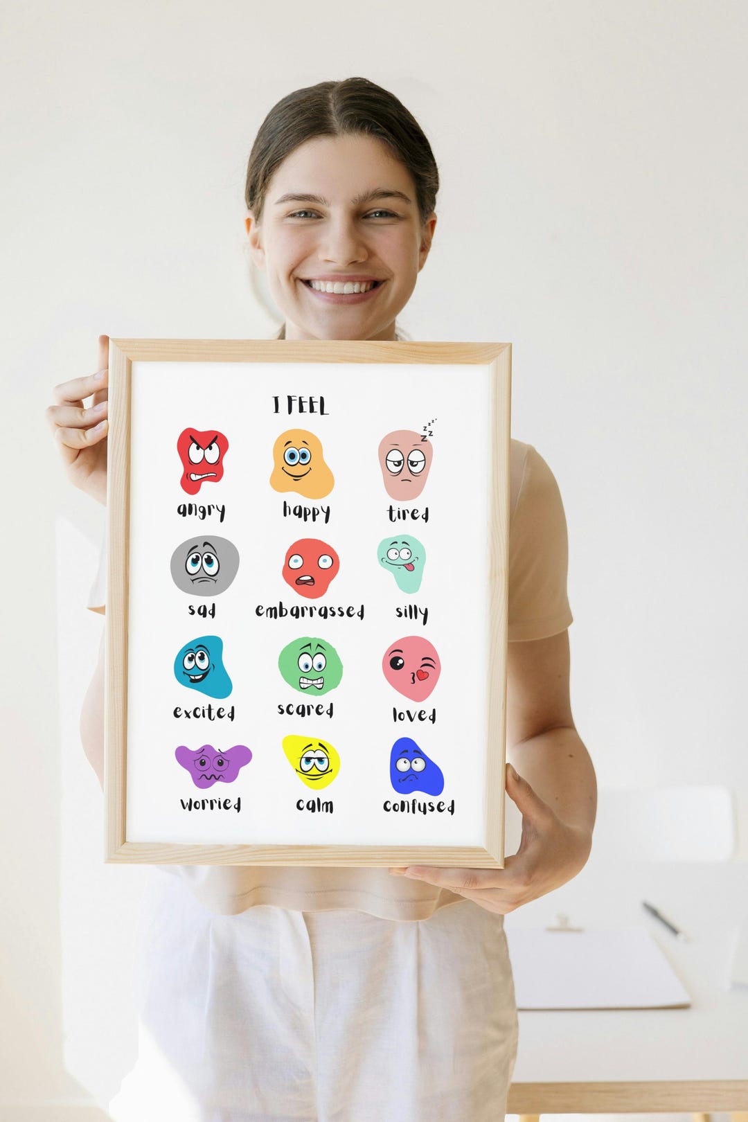Printable Feelings and Emotions Posters for Kids Educational Digital ...