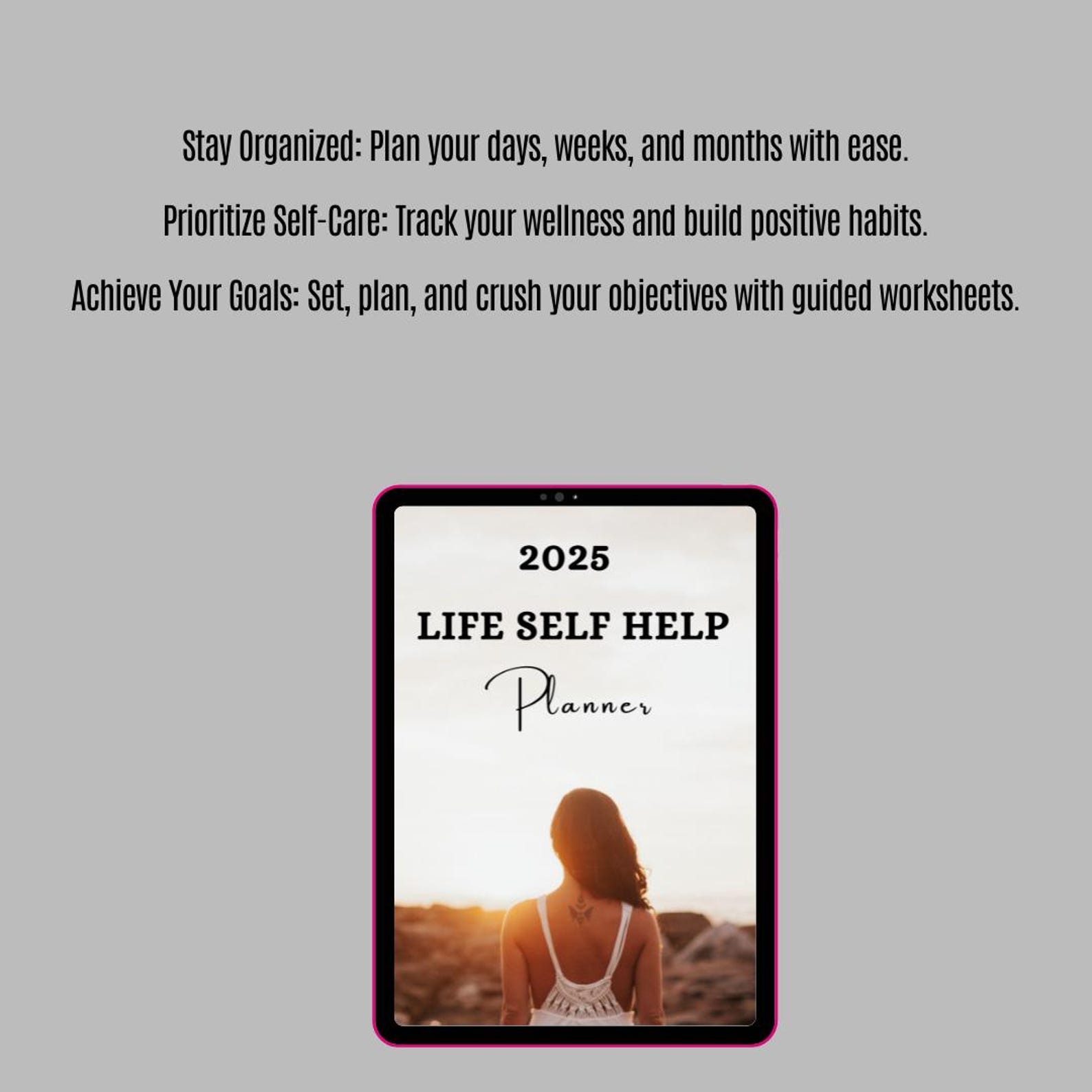 2025 Digital Self-care Planner | Printable Goal Setting & Wellness ...