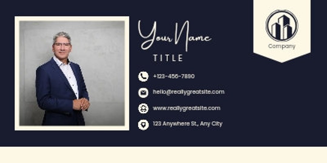 Clean and Modern Email Signature Template, Simplistic Business ...