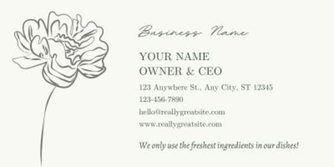 Email Signature- Modern Flower Digital Editable Downloadable Email ...