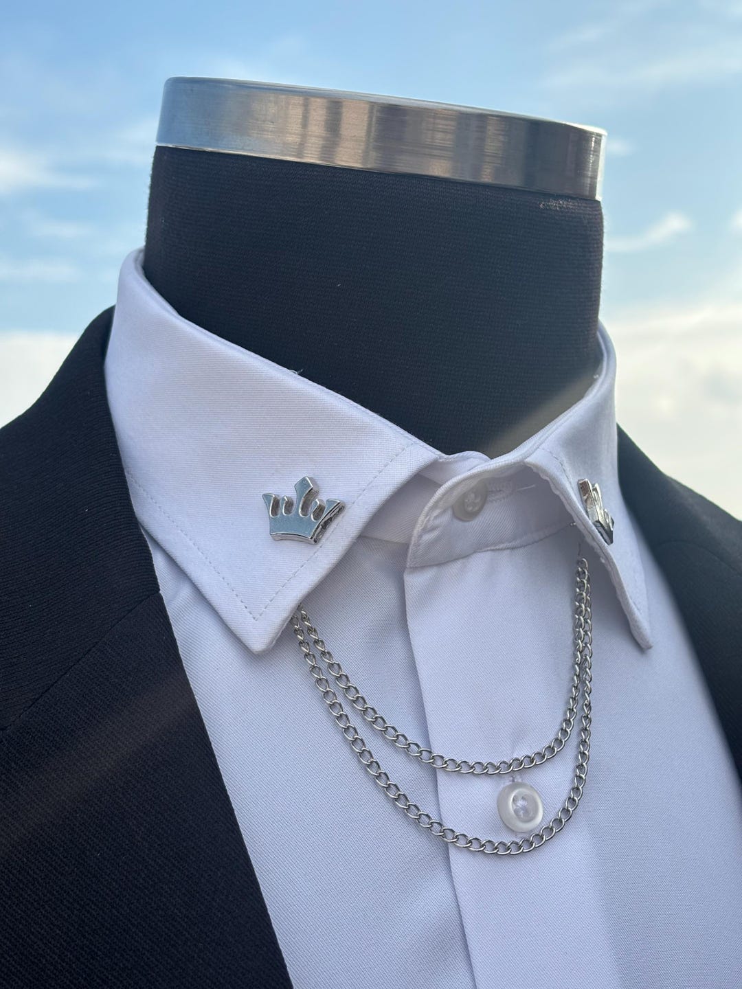 King Crown, Crown Collar Bar, Shirt Collar Clipsc, Men's Collar Tie Bar ...
