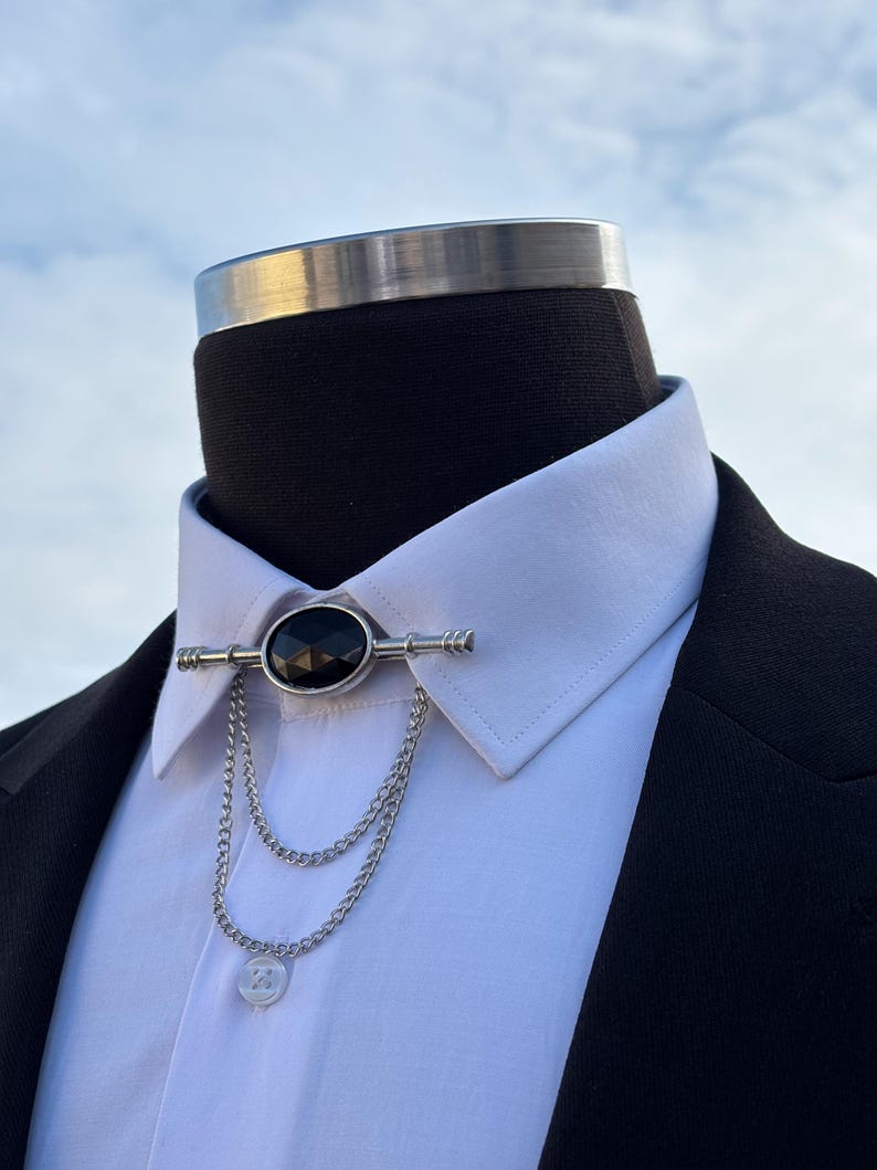 Handmade Collar Bar Clip: Men's Shirt Accessory, Wedding Jewelry - Etsy