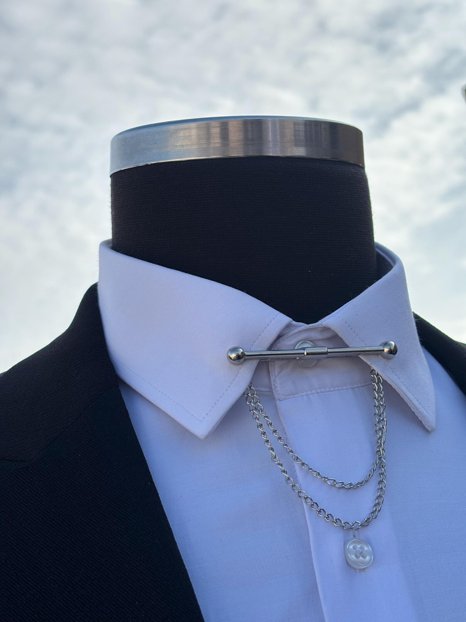 Handmade Collar Bar: Men's Shirt Clip, Wedding Accessory - Etsy