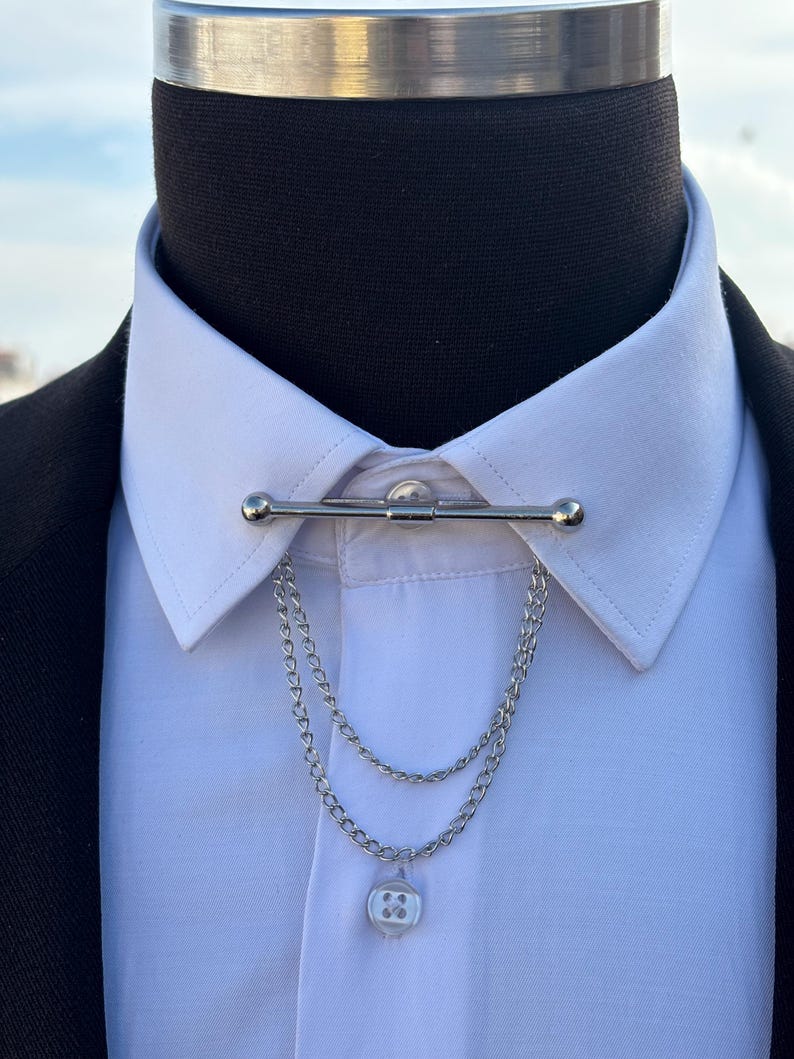 Handmade Collar Bar: Men's Shirt Clip, Wedding Accessory - Etsy
