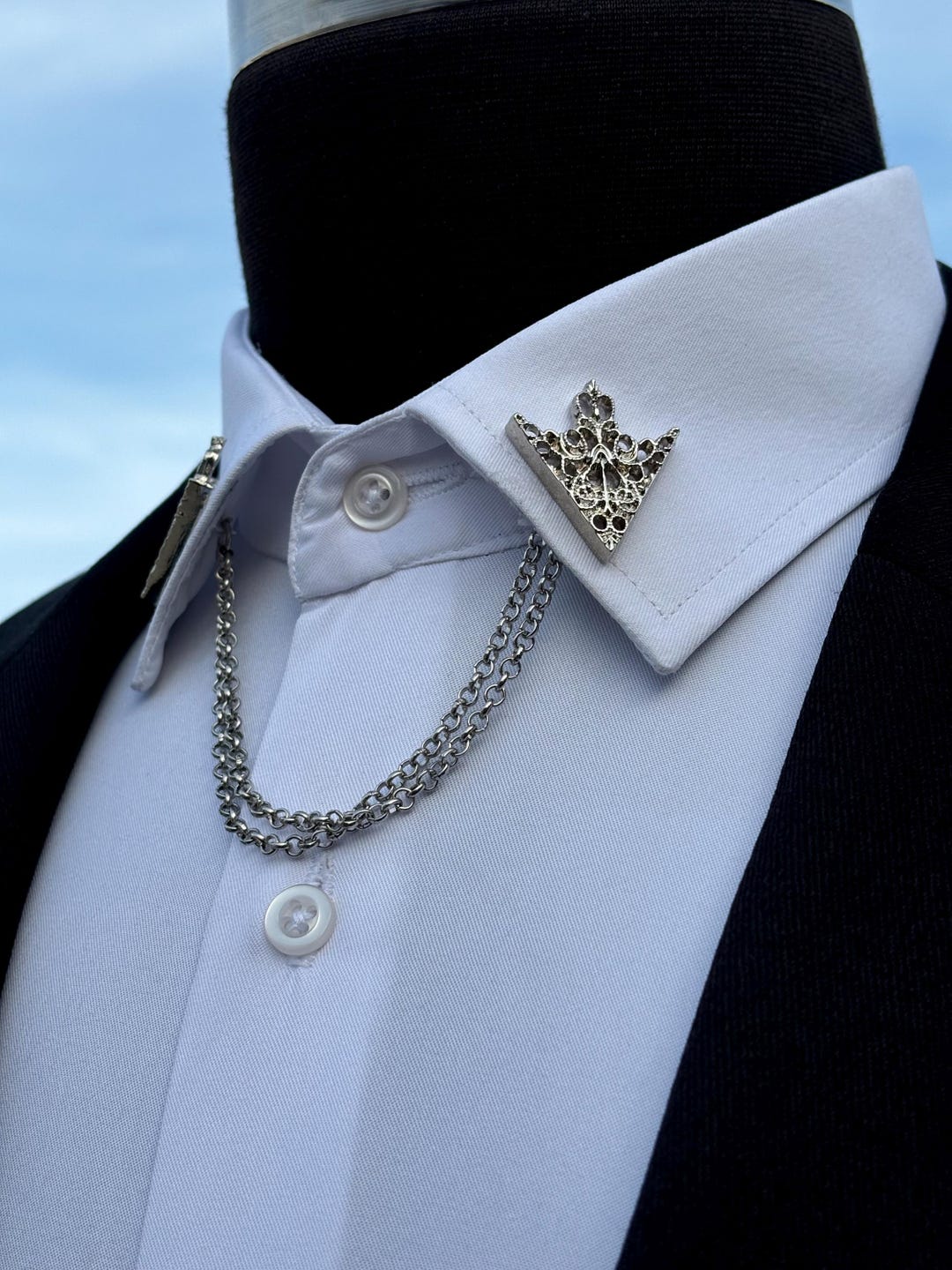 Triangle, Collar Bar, Shirt Collar Clipsc, Men's Collar Tie Bar, Shirt ...