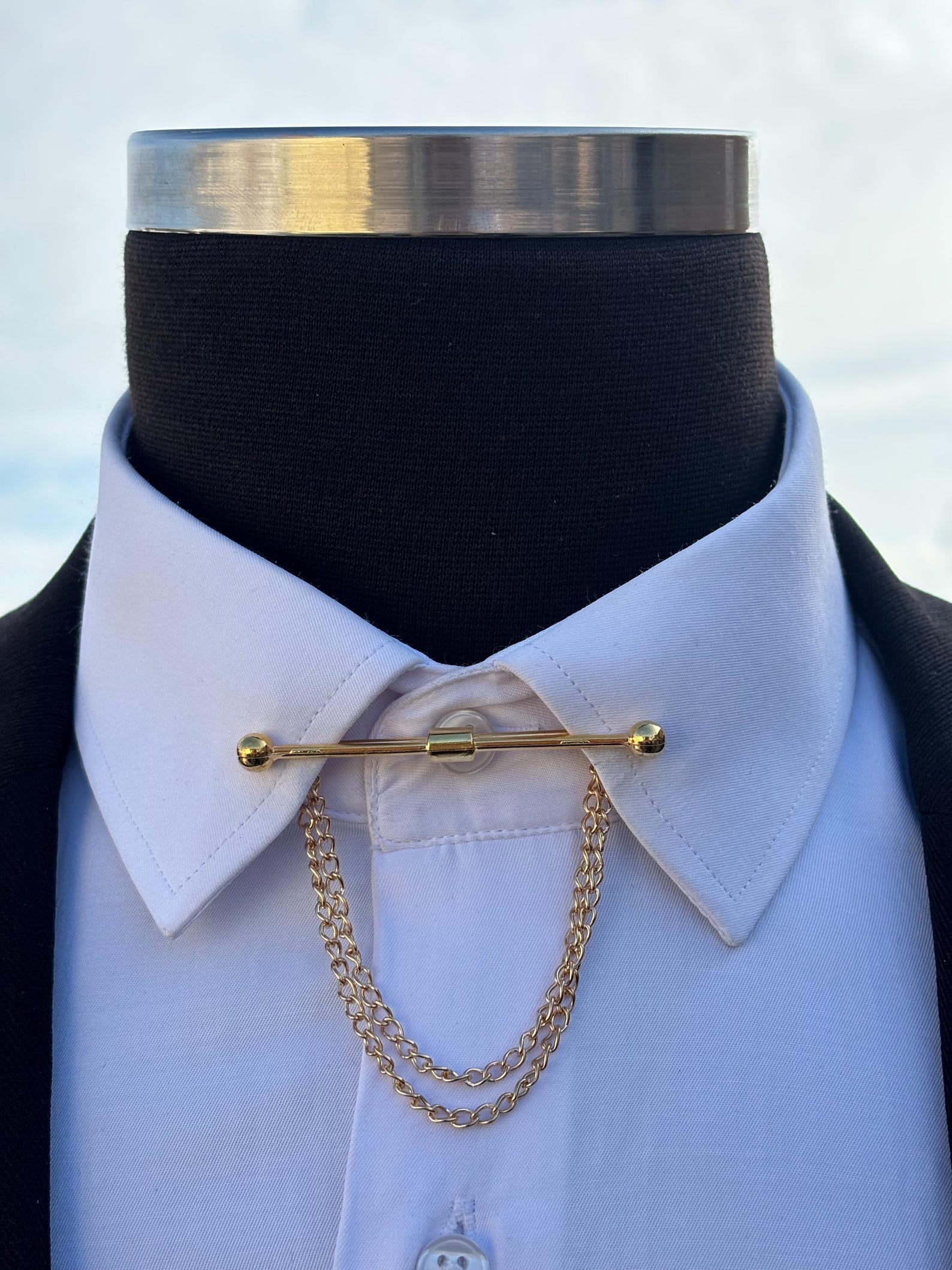 Handmade Collar Bar: Men's Shirt Clip, Wedding Accessory - Etsy