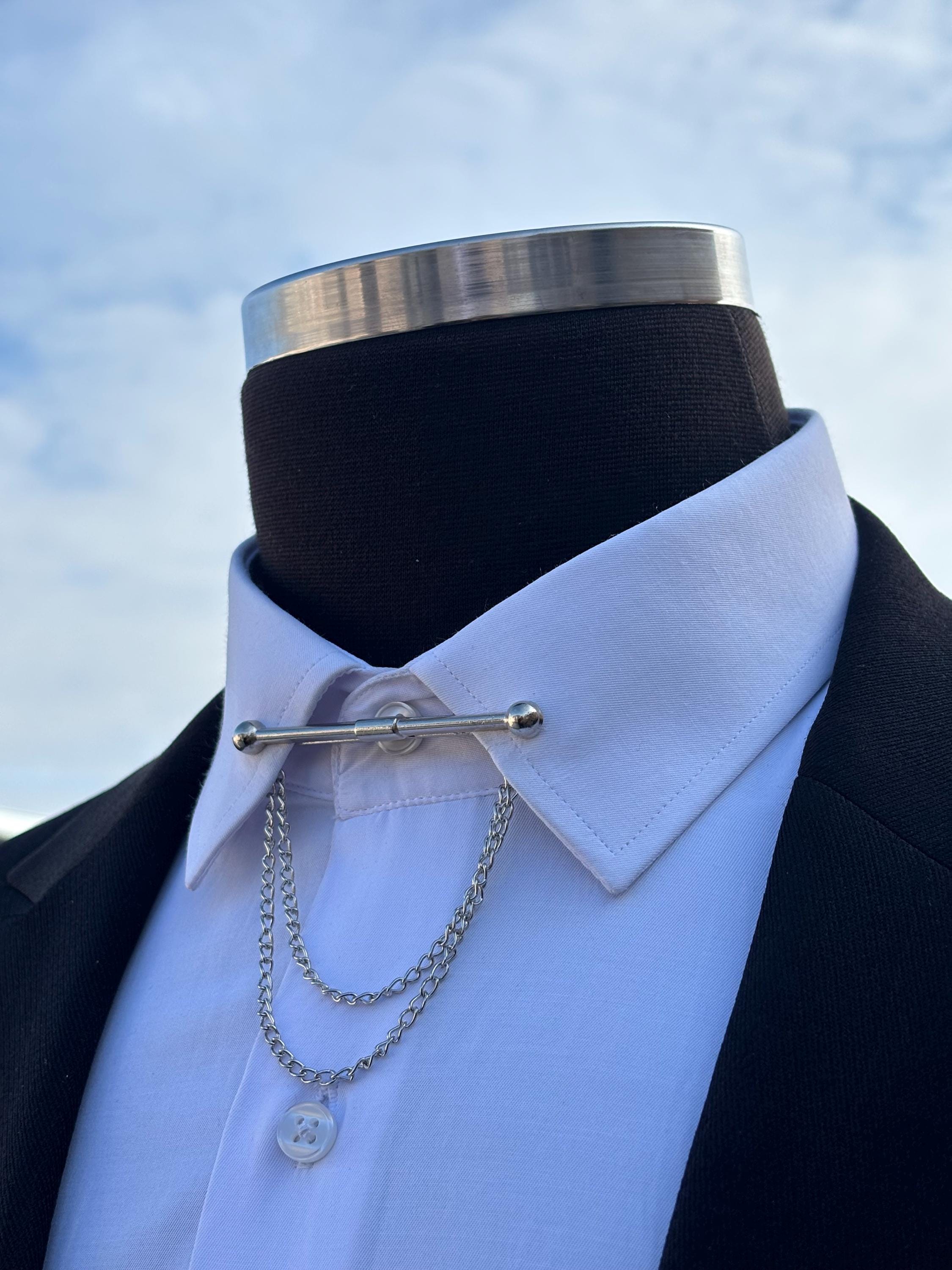 Handmade Collar Bar: Men's Shirt Clip, Wedding Accessory - Etsy