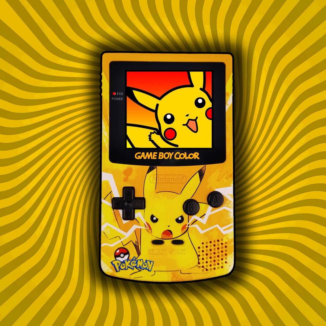 PREMIUM Pikachu GBC Game Boy Color IPS Screen Mod & Custom - Etsy