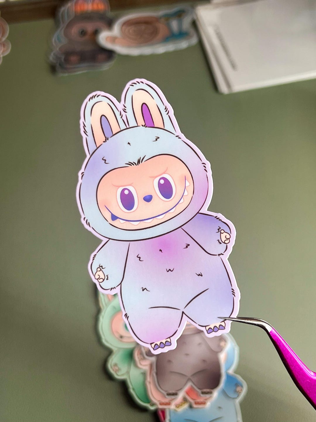 Labubu Big Energy Sticker: Waterproof Vinyl Decal - Etsy