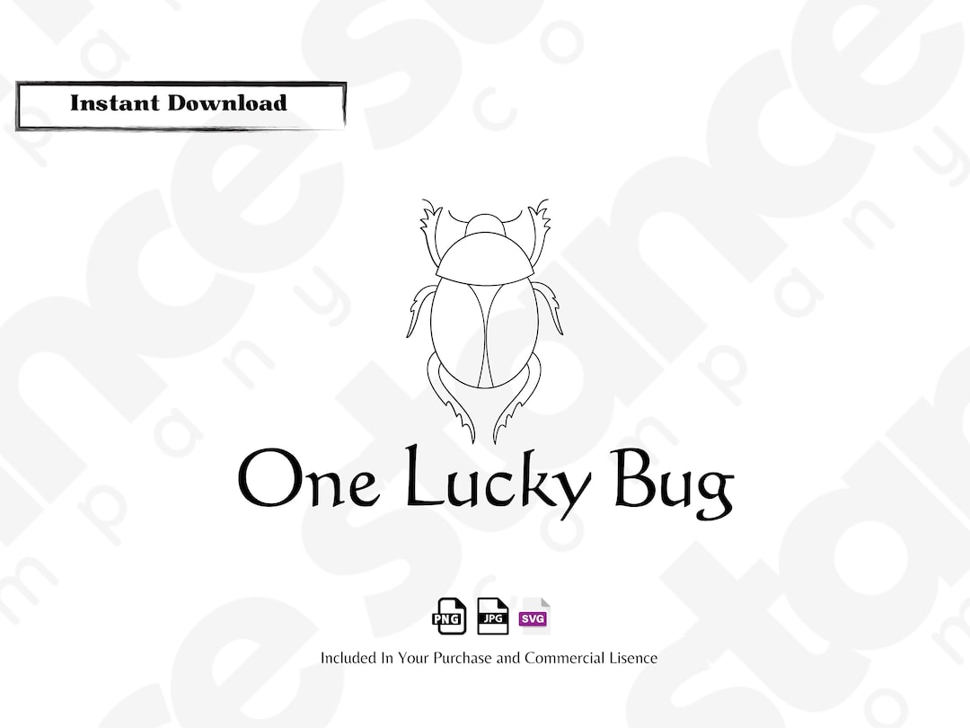 One Lucky Bug Decal PNG,SVG,JPG for Car Decals, Stickers and Clothing ...