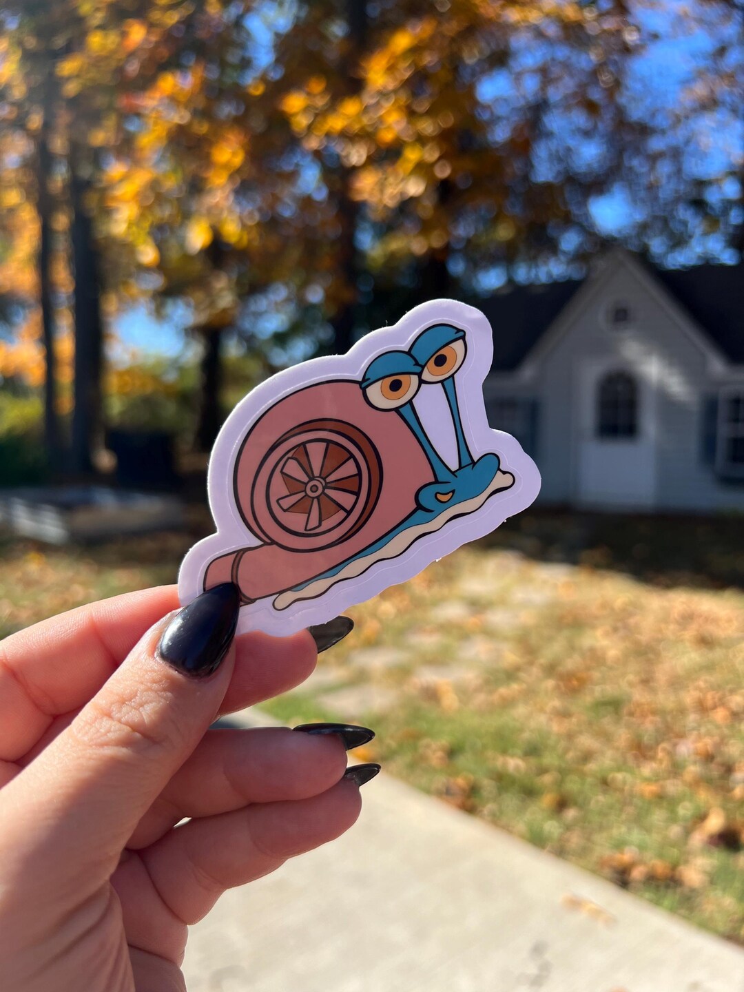 Gary Snail Sticker: Sponge Bob Inspired Water Resistant Decal - Etsy