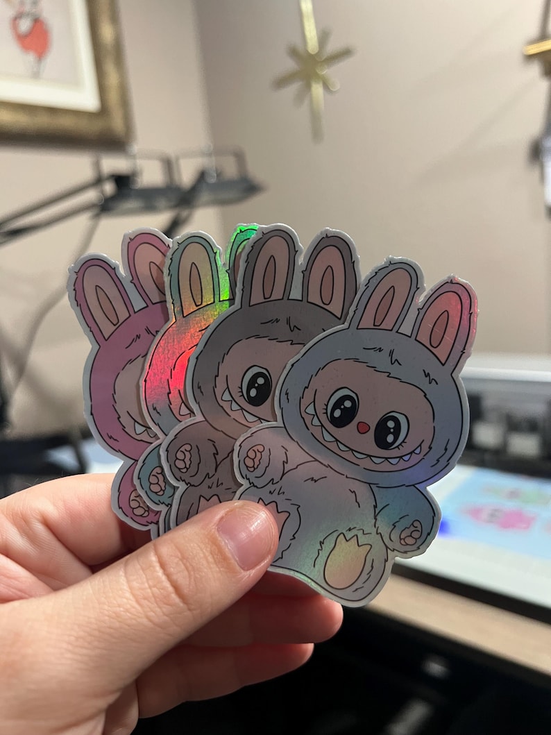 Labubu Sticker, Labubu Stickers, the Monsters Labubu Sticker for Car ...