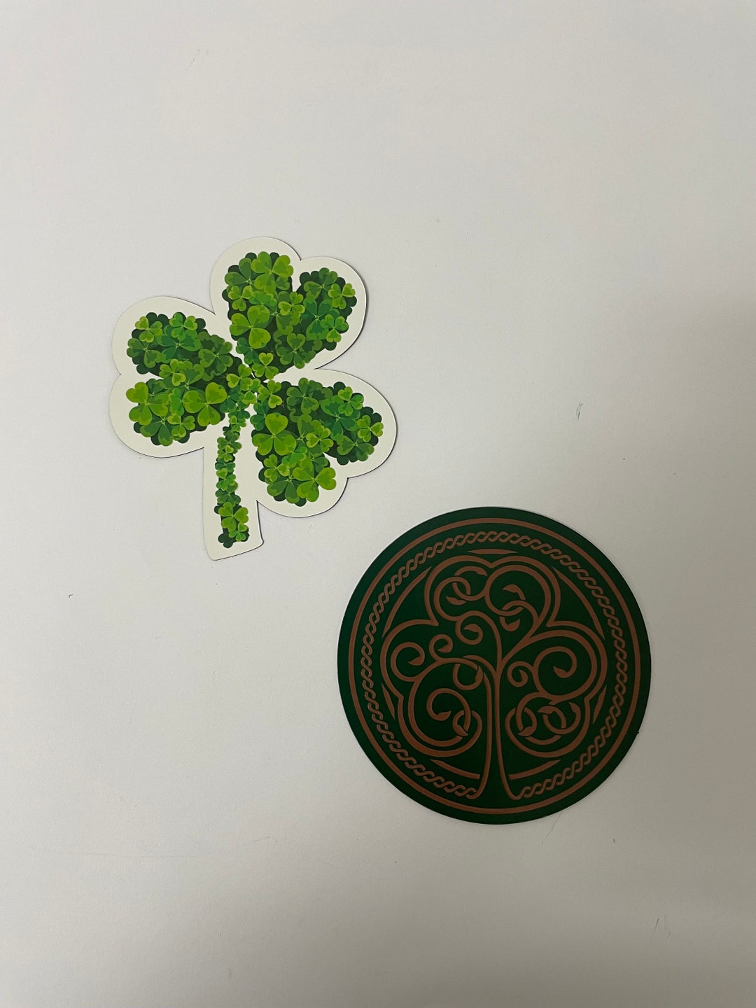 Clover and Shamrock Magnets (TWO IN ONE) - Etsy