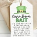 Editable ST. PATRICK'S Day Leprechaun Bait Treat Bag Topper, Bag ...