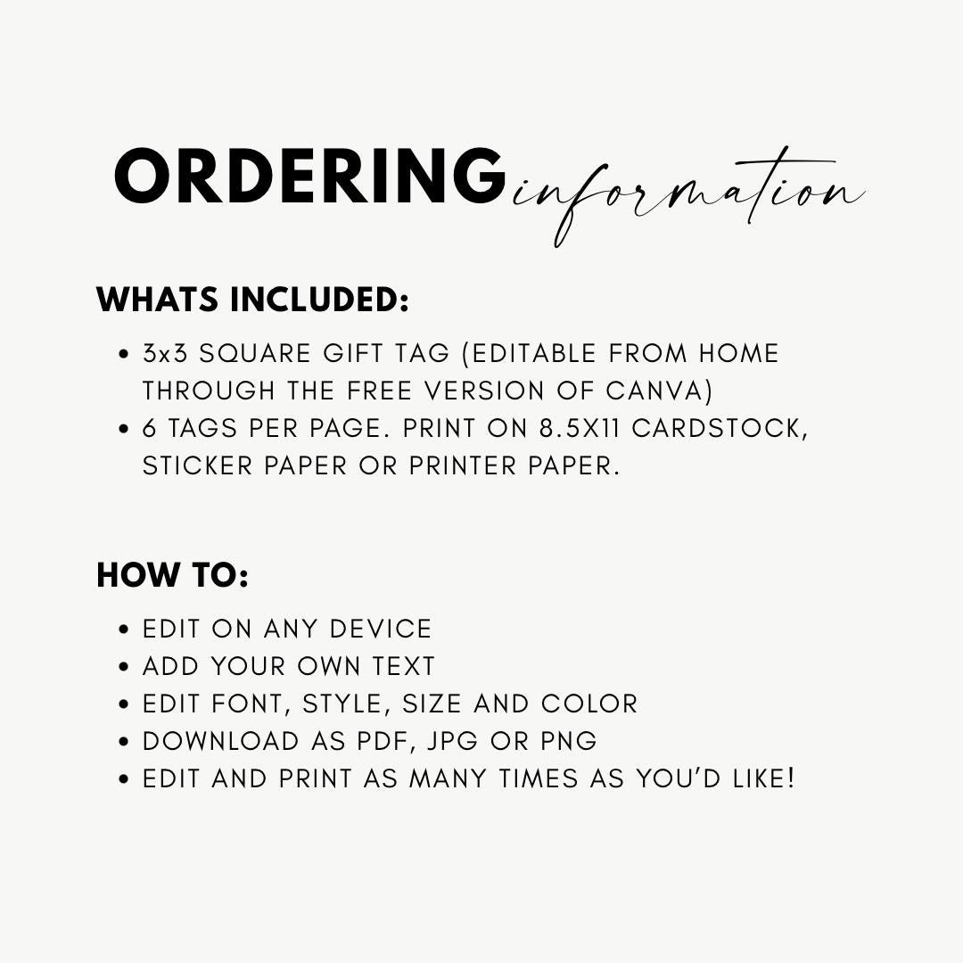 Editable Teacher Thank You Gift Tag Template: Printable Appreciation ...