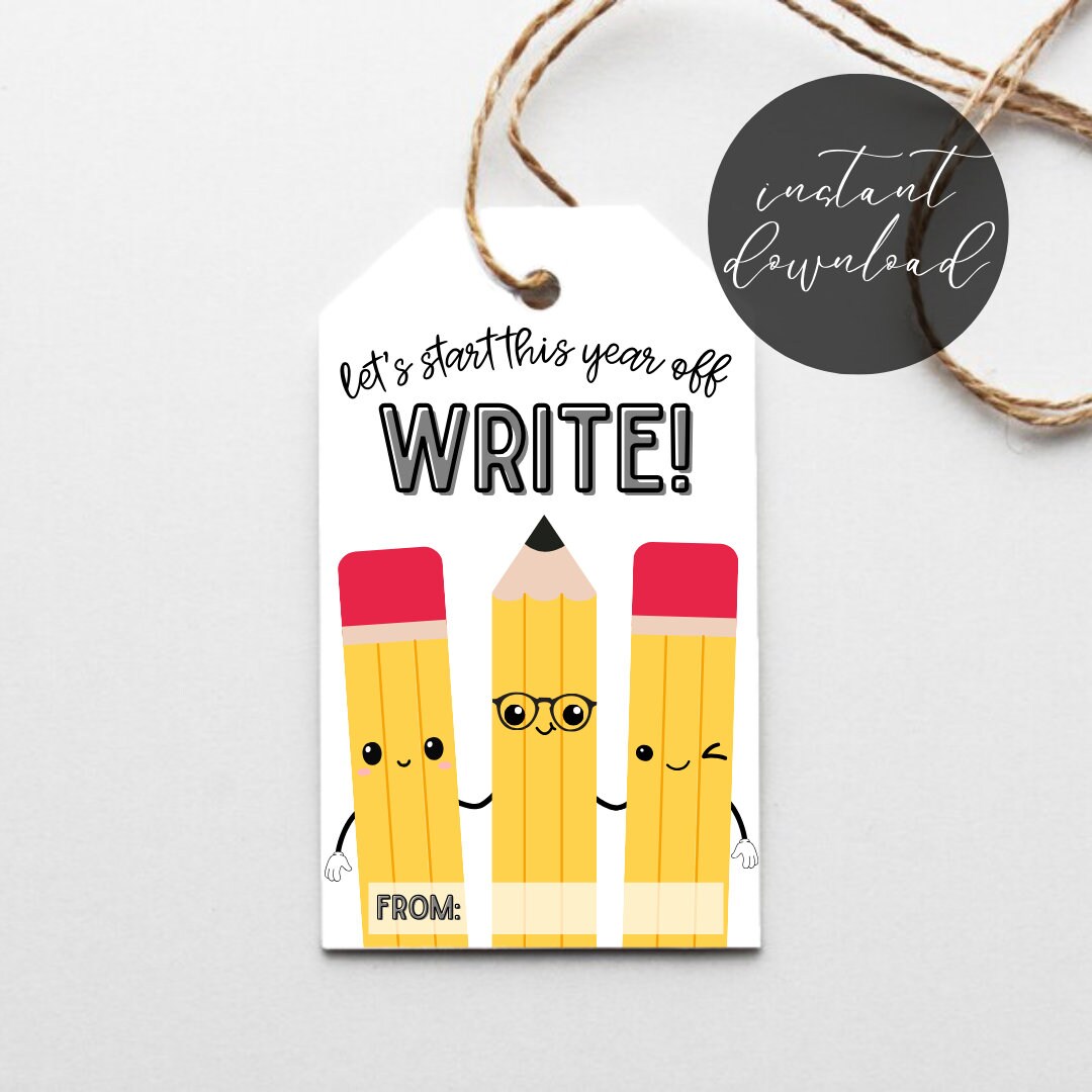 Back to School Printable Gift Tags for Classroom, First Day of School ...