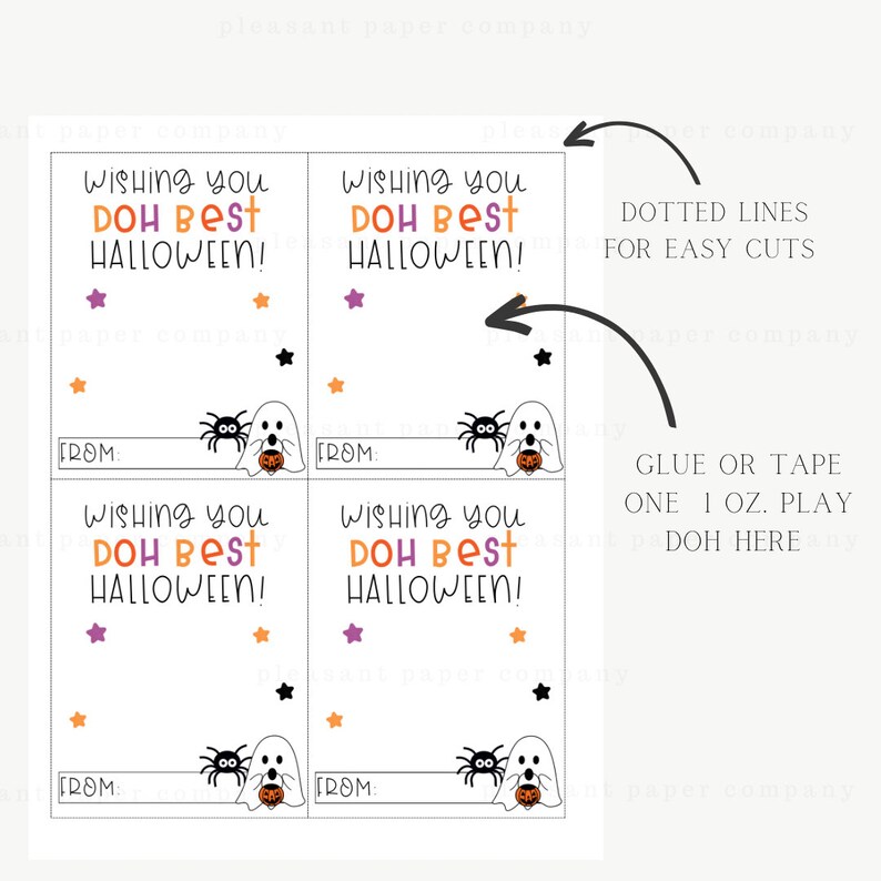 Halloween Play-doh Printable, Kids Play-doh Printable, Teacher ...