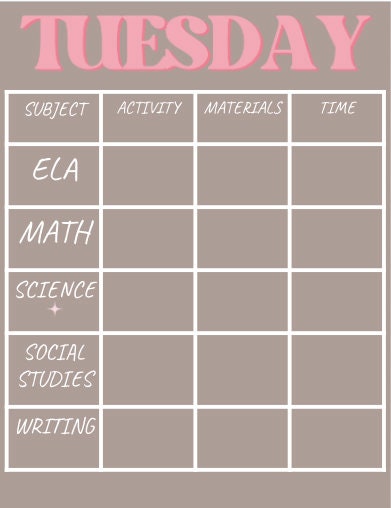 Digital Weekly Lesson Plan Template for Teachers, Google Slides/google ...