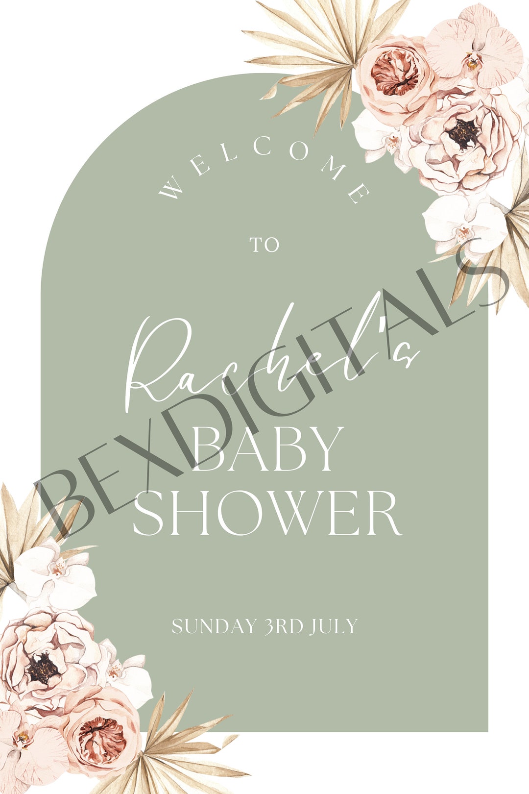 Baby Shower Welcome Sign Digital Only - Etsy