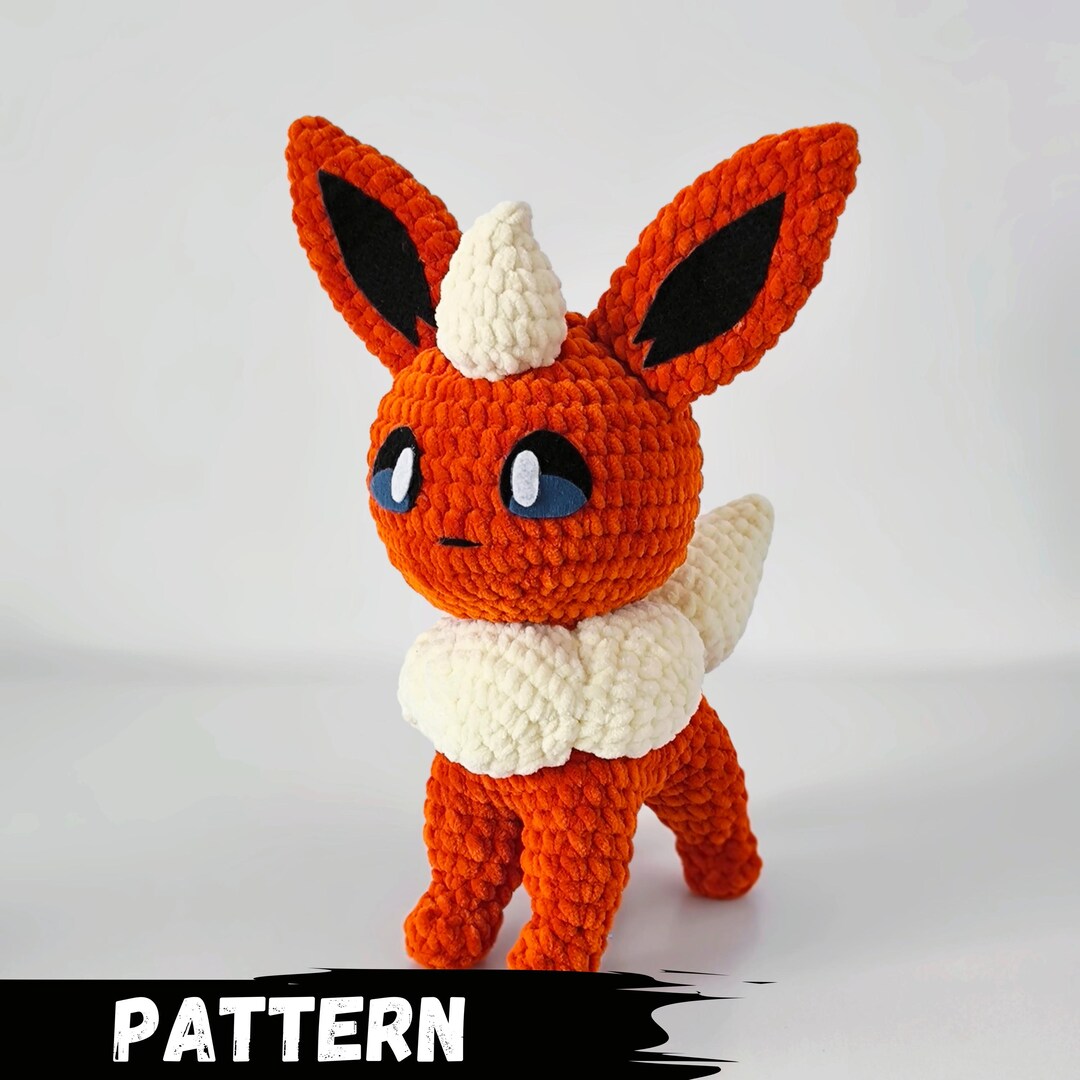 Crochet Amigurumi Pattern - Flareon (pokémon) (EN, RU) - Etsy