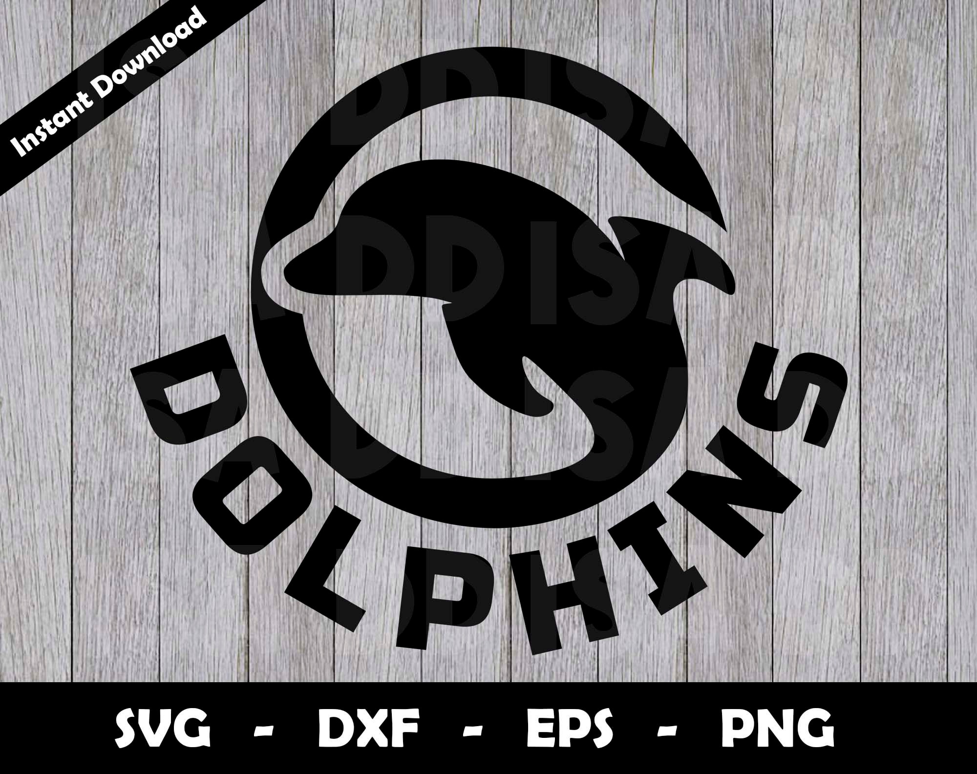 Dolphins SVG PNG, Football Team, Sublimation Png, Sport Mascot Design ...
