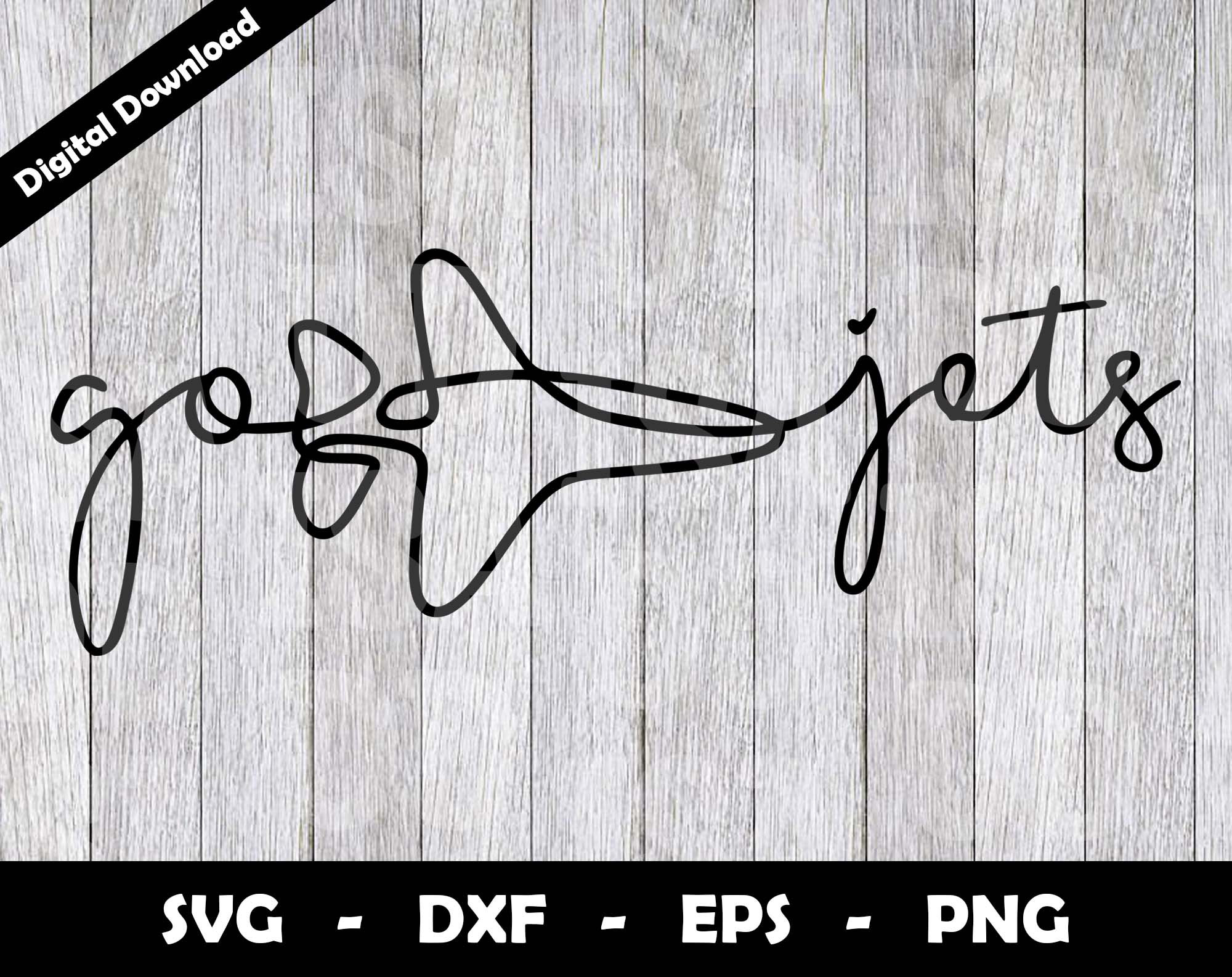 Go Jets SVG PNG, Football Team, Sublimation Png, Sport Mascot Design ...