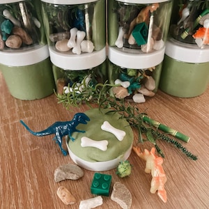 Dinosaur Playdough Jar - Etsy